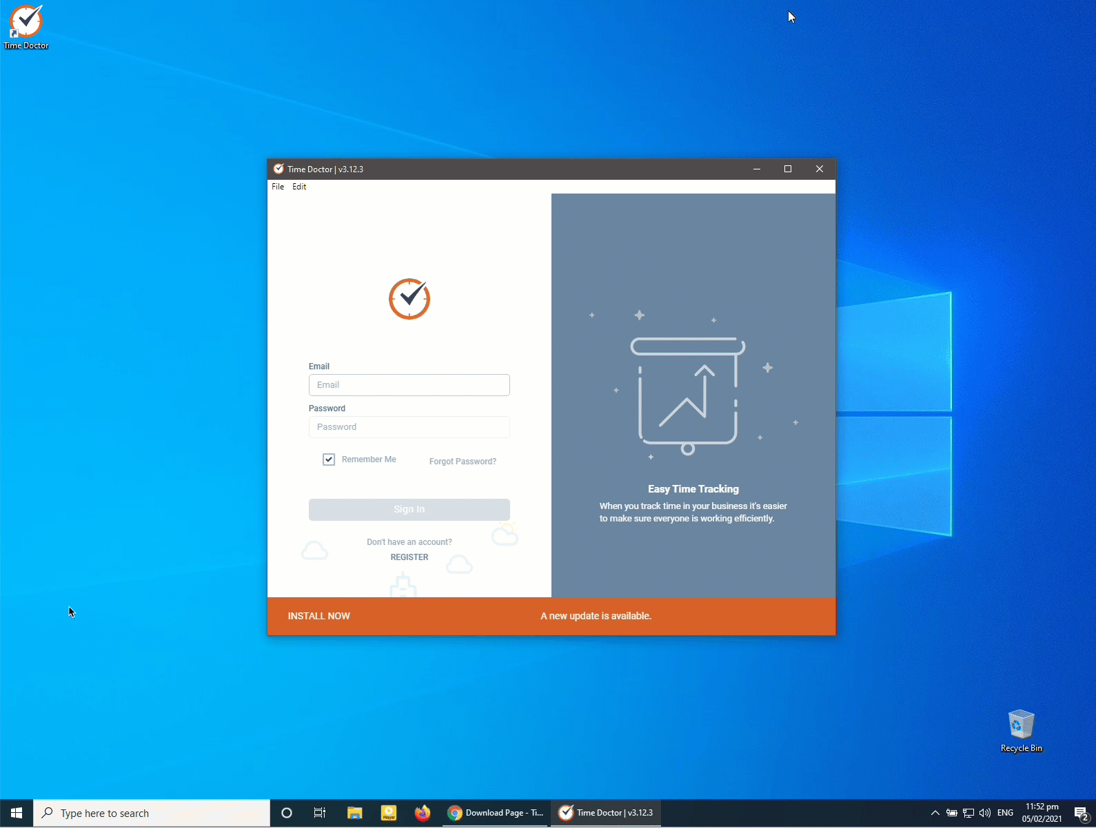Installing Time Doctor on Windows